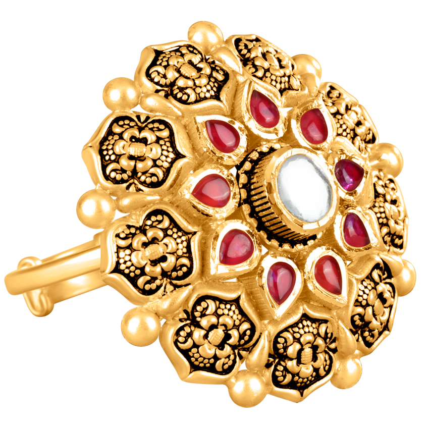 Mughal Ring - Arakkal Gold & Diamonds